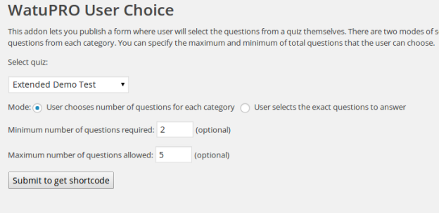 User Choice Free Add-on for WatuPRO | CalendarScripts Blog